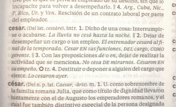 «cesar» puede equivaler a «destituir» | FundéuRAE