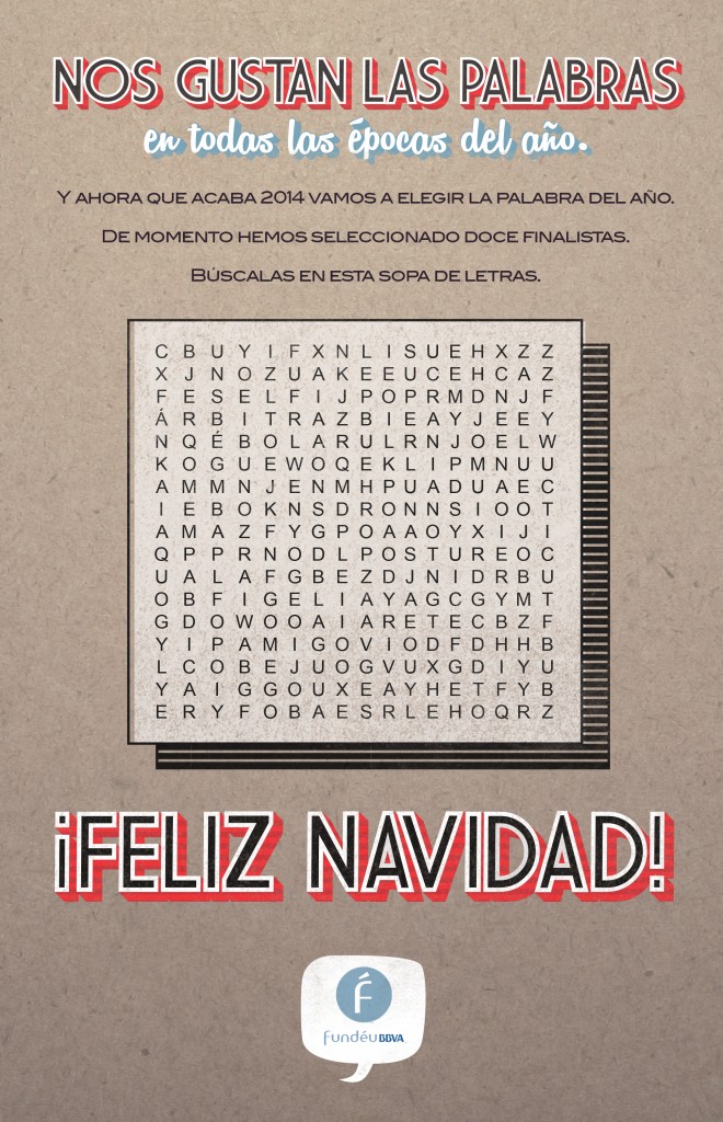 Felicitación y sopa de letras | FundéuRAE