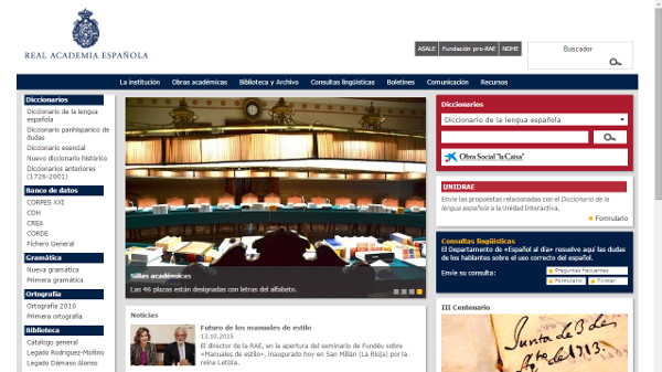 La nueva edición del Diccionario académico ya está en la página web de ...